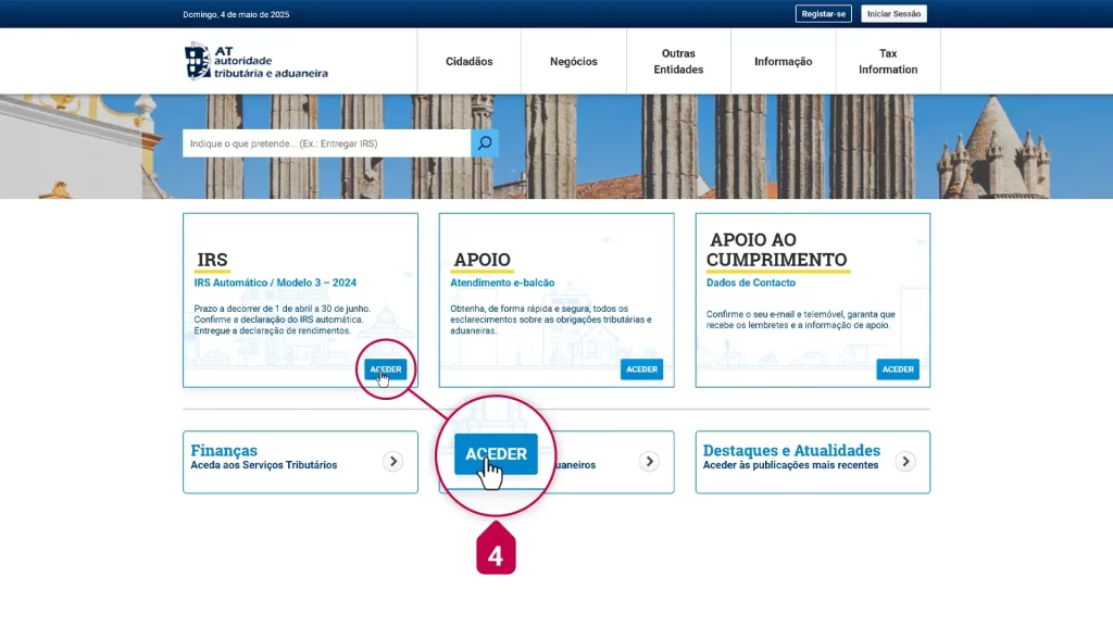 Obter comprovativo da declaração de IRS Modelo 3 • UP